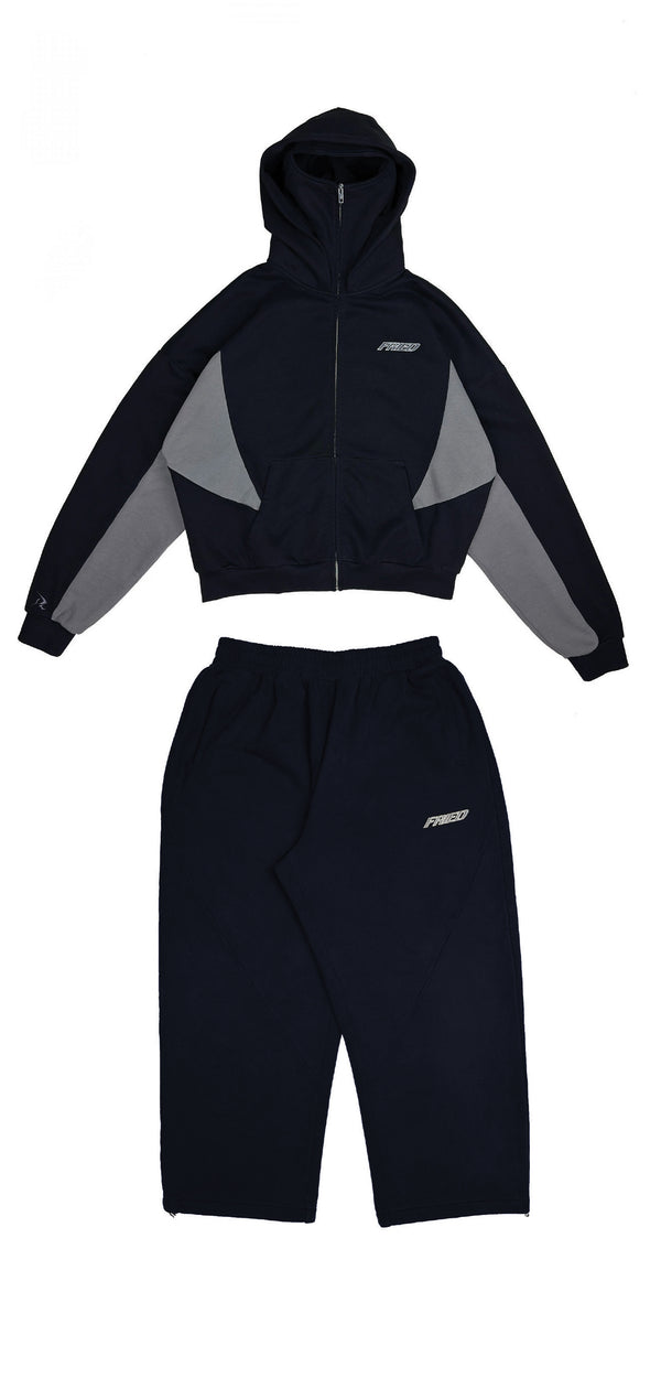 BLACK/GREY - BALACLAVA TRACKSUIT - PRE ORDER – FRIED SKATEBOARDING